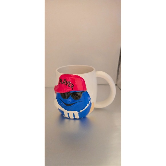 Dining | Vintage Blue Mm Mug With Red Hat By Mars | Poshmark